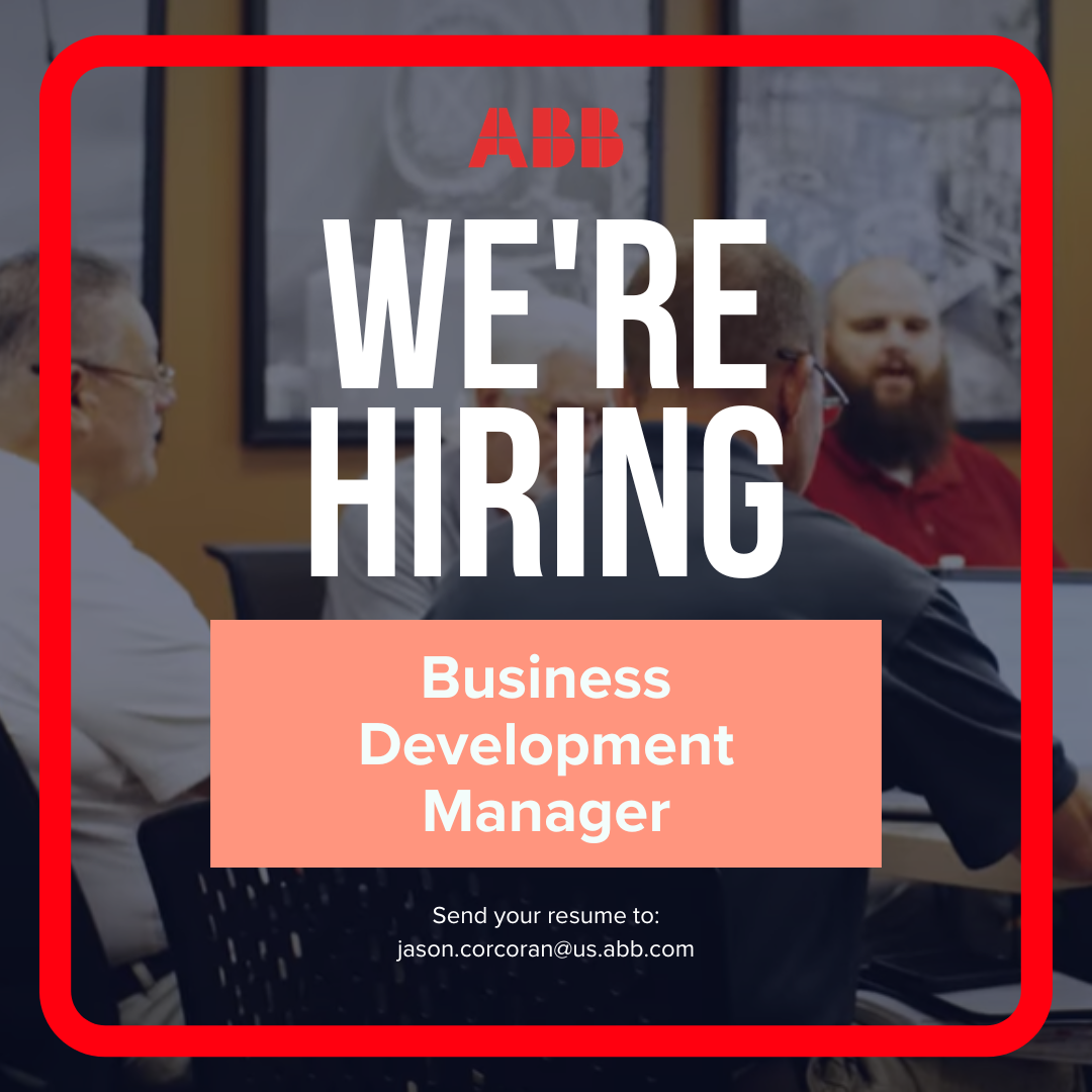 Business Development Manager Position - ABB District Office of Tulsa